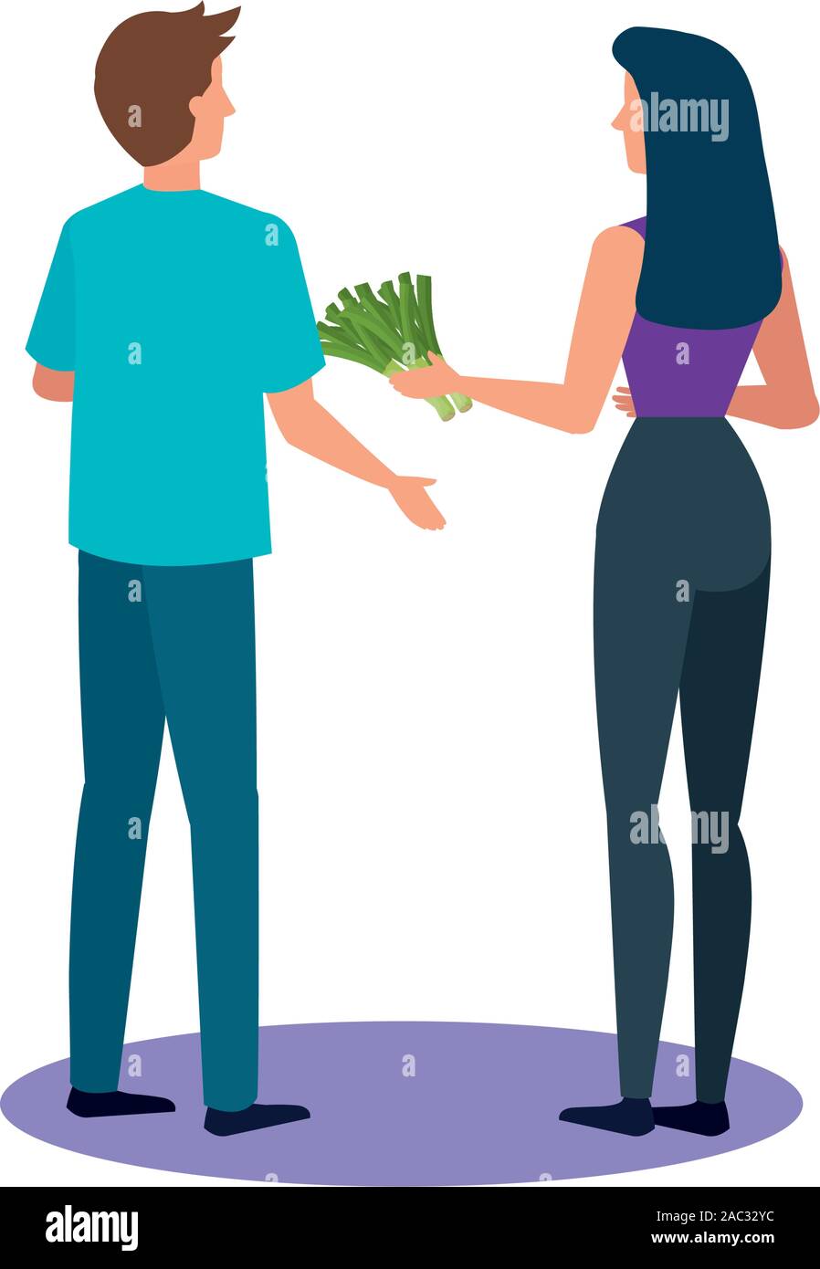 Isolated buyer woman and man vector design Stock Vector Image & Art - Alamy