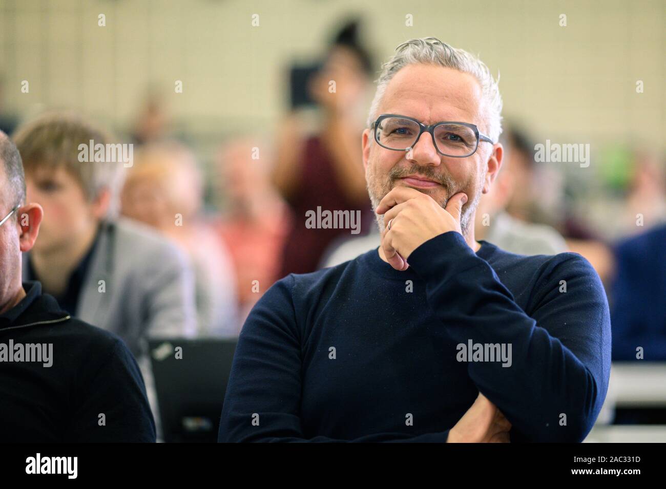 Bremen, Germany. 30th Nov, 2019. Florian Pfeffer, the new state ...