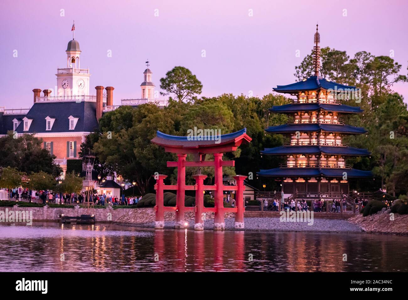 Orlando, Florida . November 18, 2019. Beautiful view of The American ...