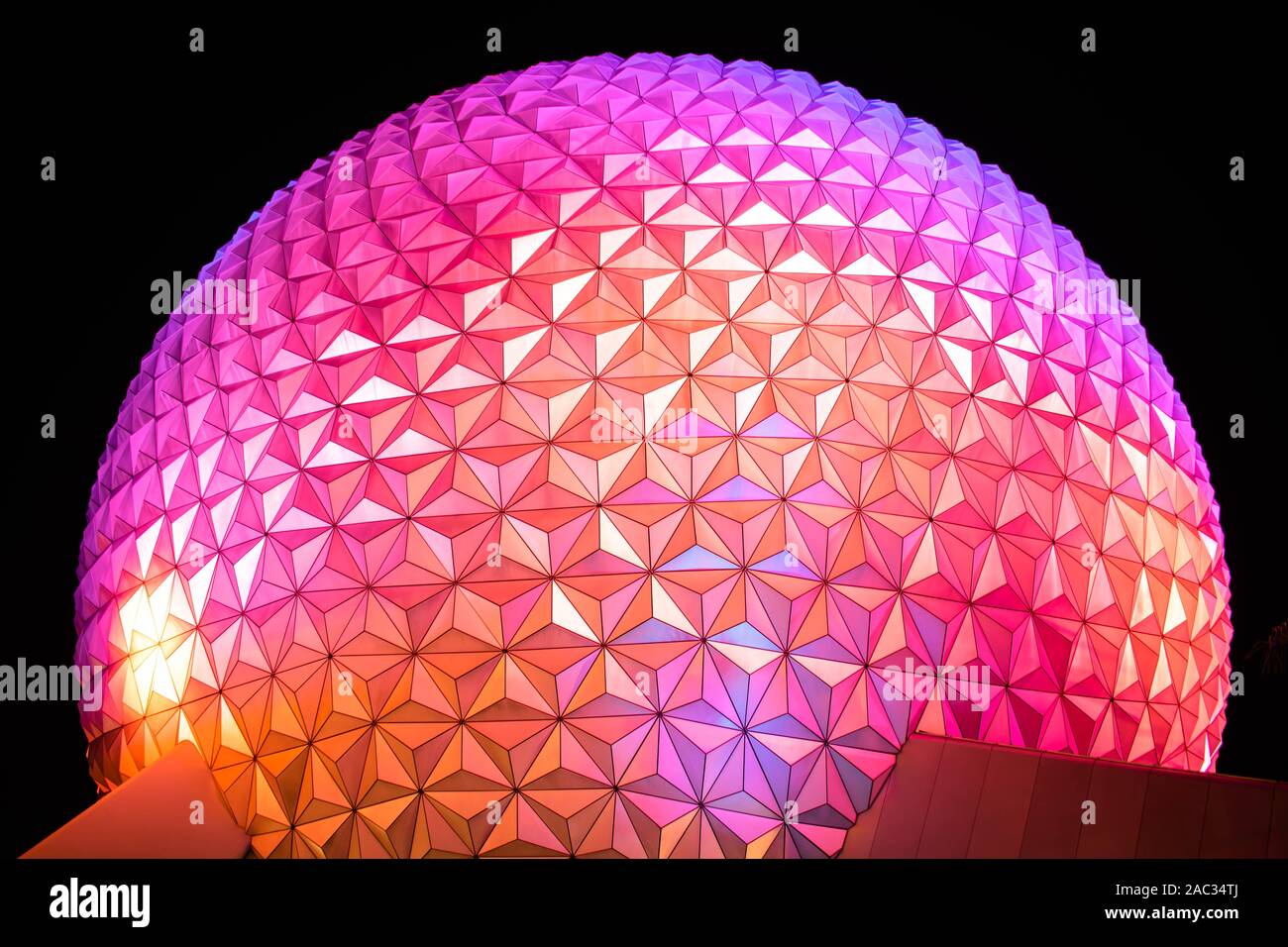Orlando, Florida . November 18, 2019. Colorful and illuminated big ...