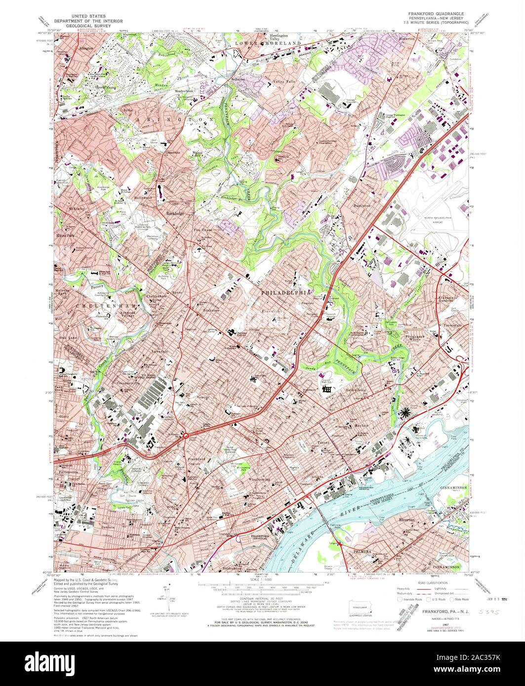 Map of frankford Cut Out Stock Images & Pictures - Alamy