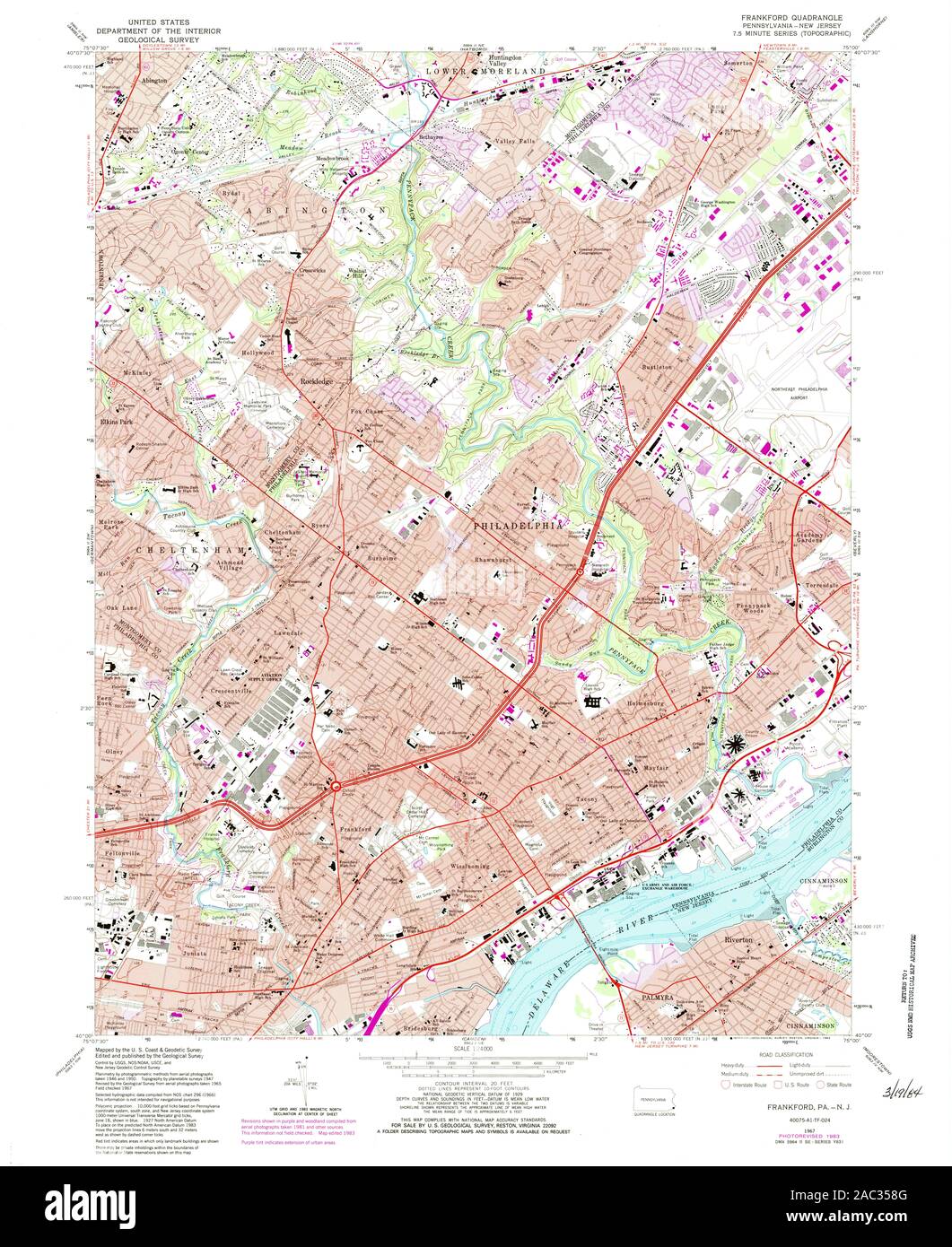 Map of frankford Cut Out Stock Images & Pictures - Alamy