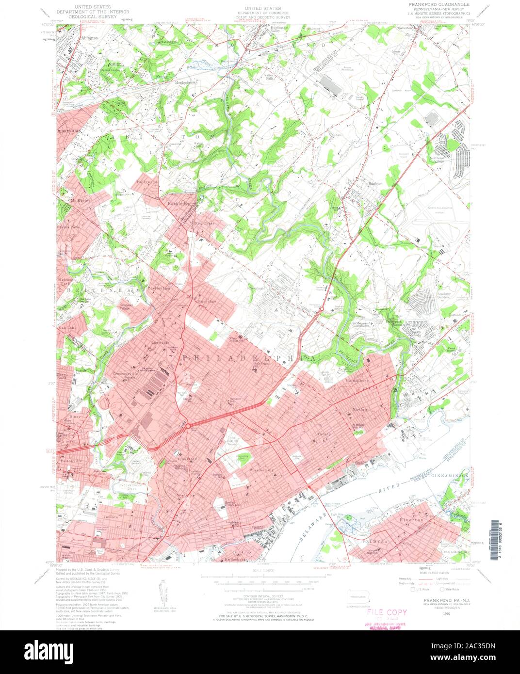 Map of frankford Cut Out Stock Images & Pictures - Alamy