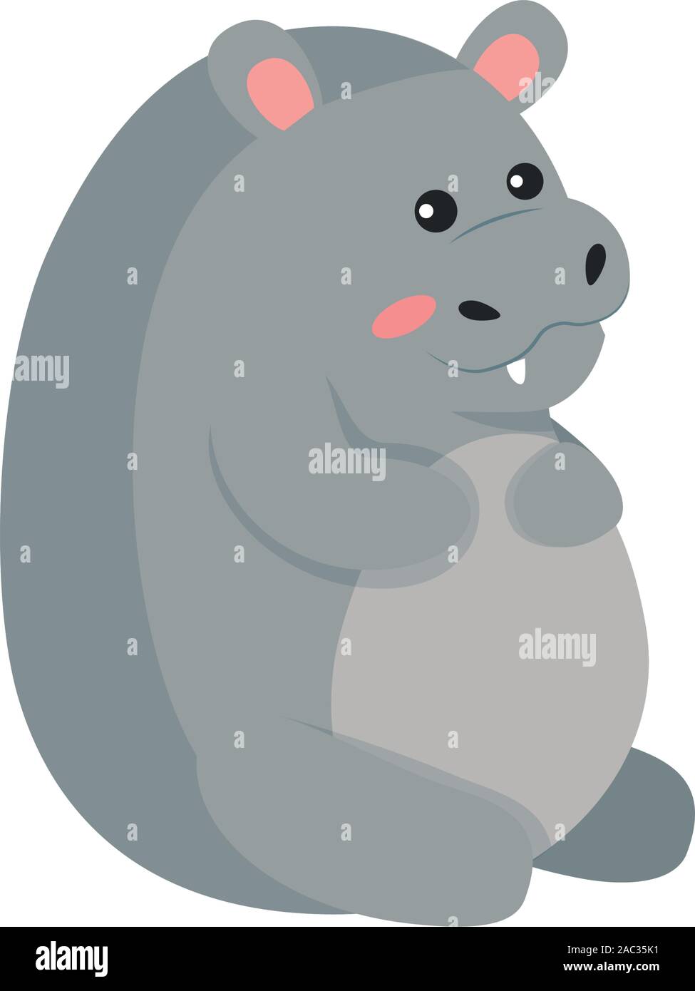 Isolated hippo cartoon vector design Stock Vector Image & Art - Alamy
