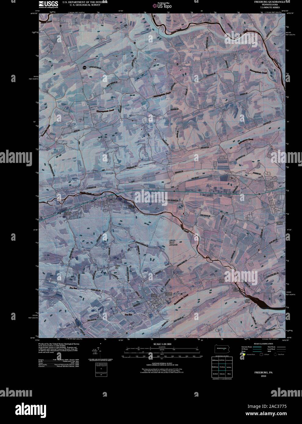 Map of freeburg hi-res stock photography and images - Alamy