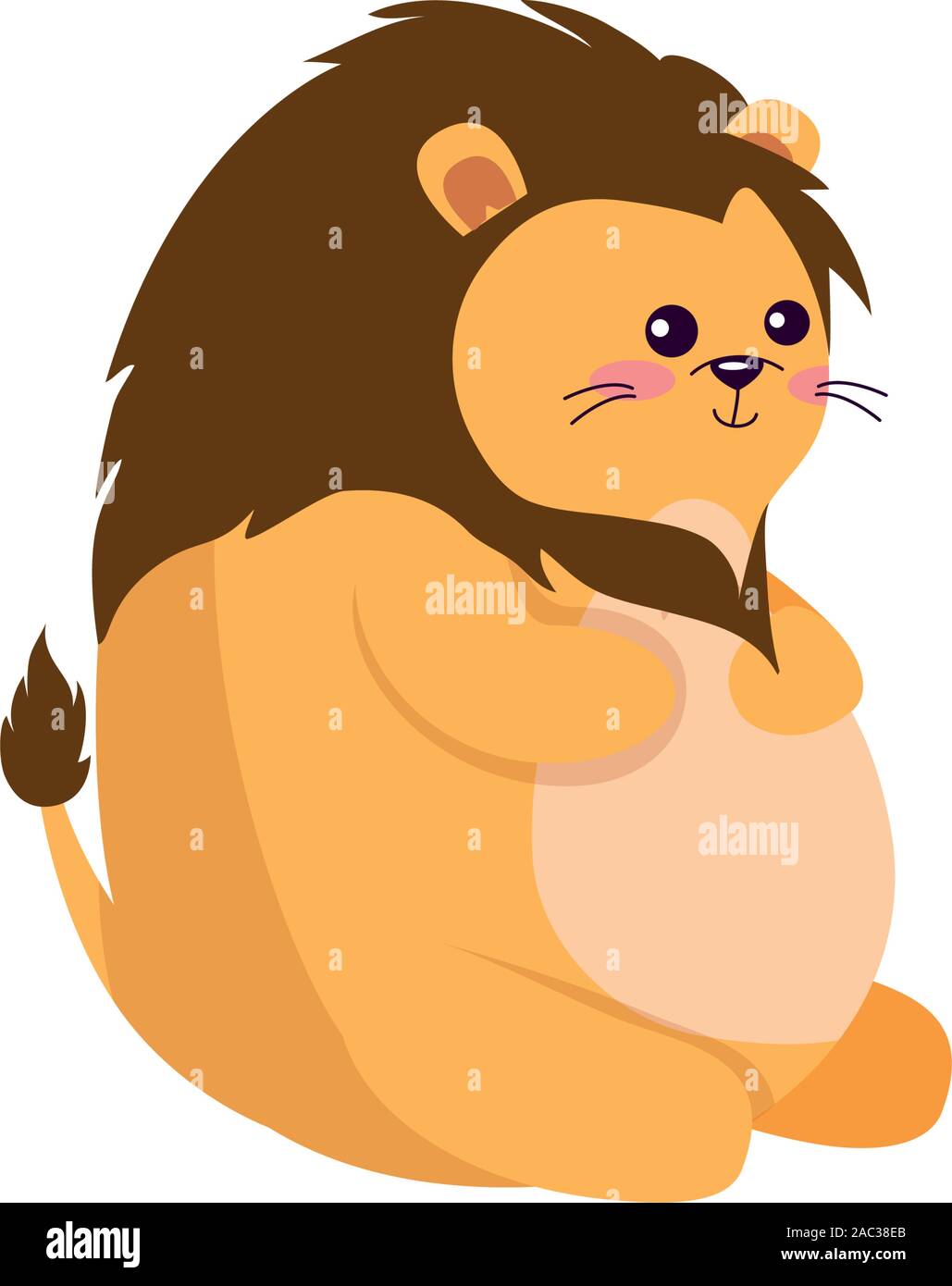 Isolated lion cartoon vector design Stock Vector Image & Art - Alamy