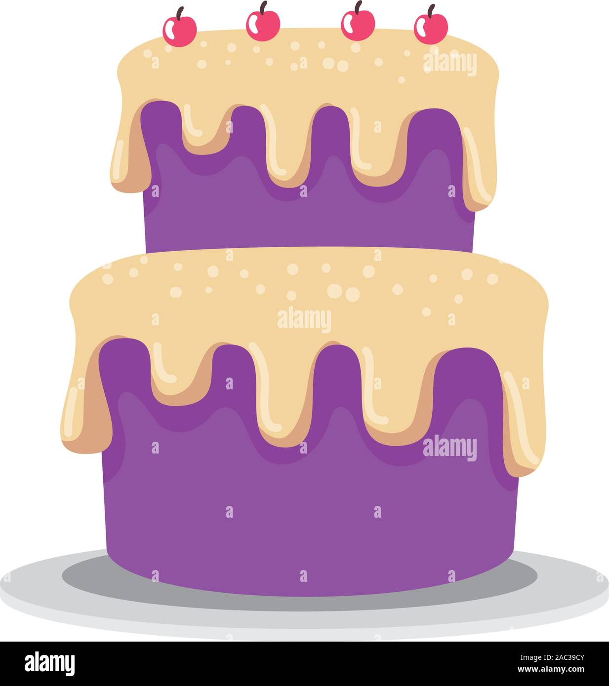 Happy birthday cake vector design Stock Vector Image & Art - Alamy