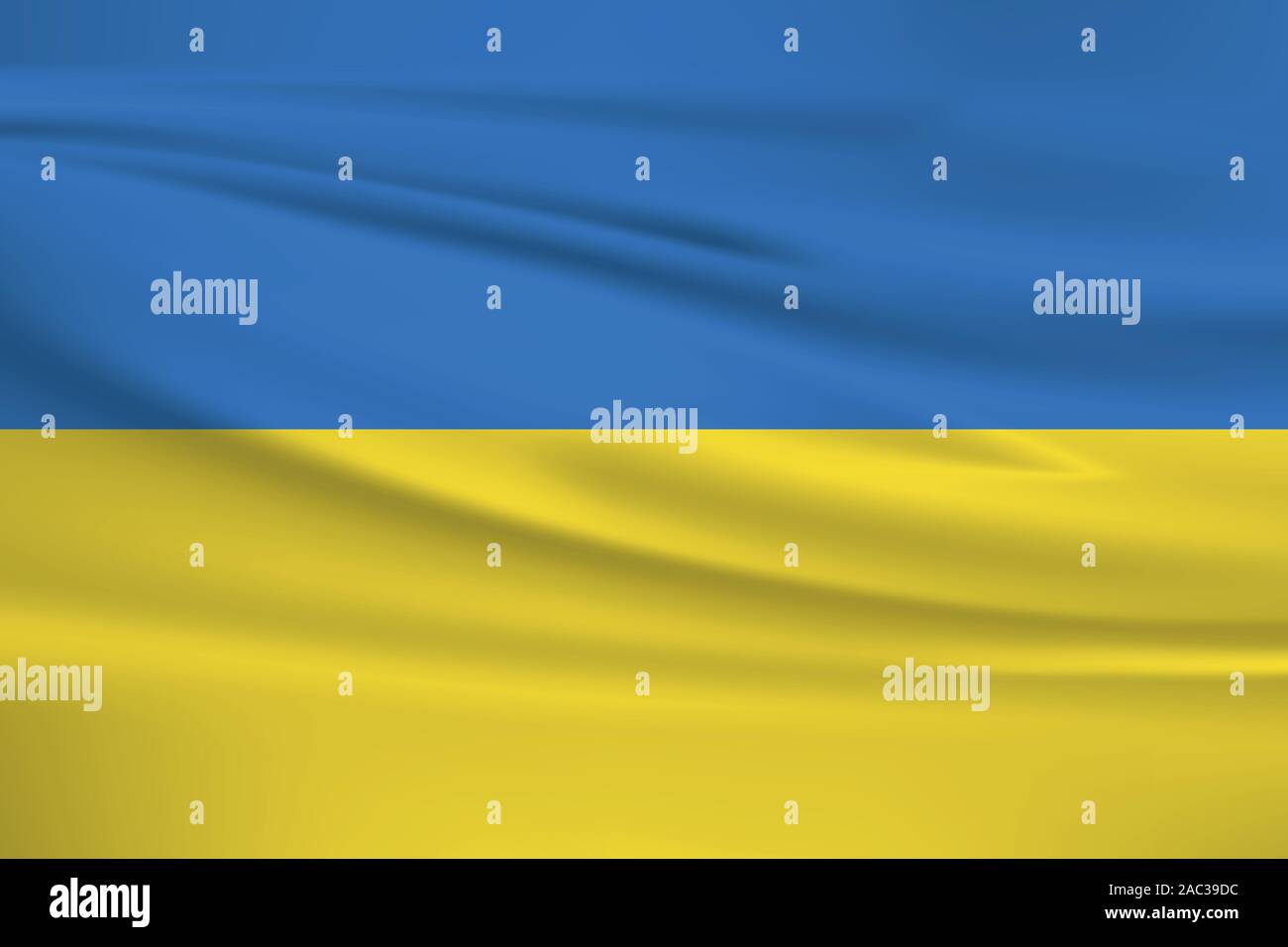 Waving Ukraine flag, official colors and ratio correct. Ukraine ...