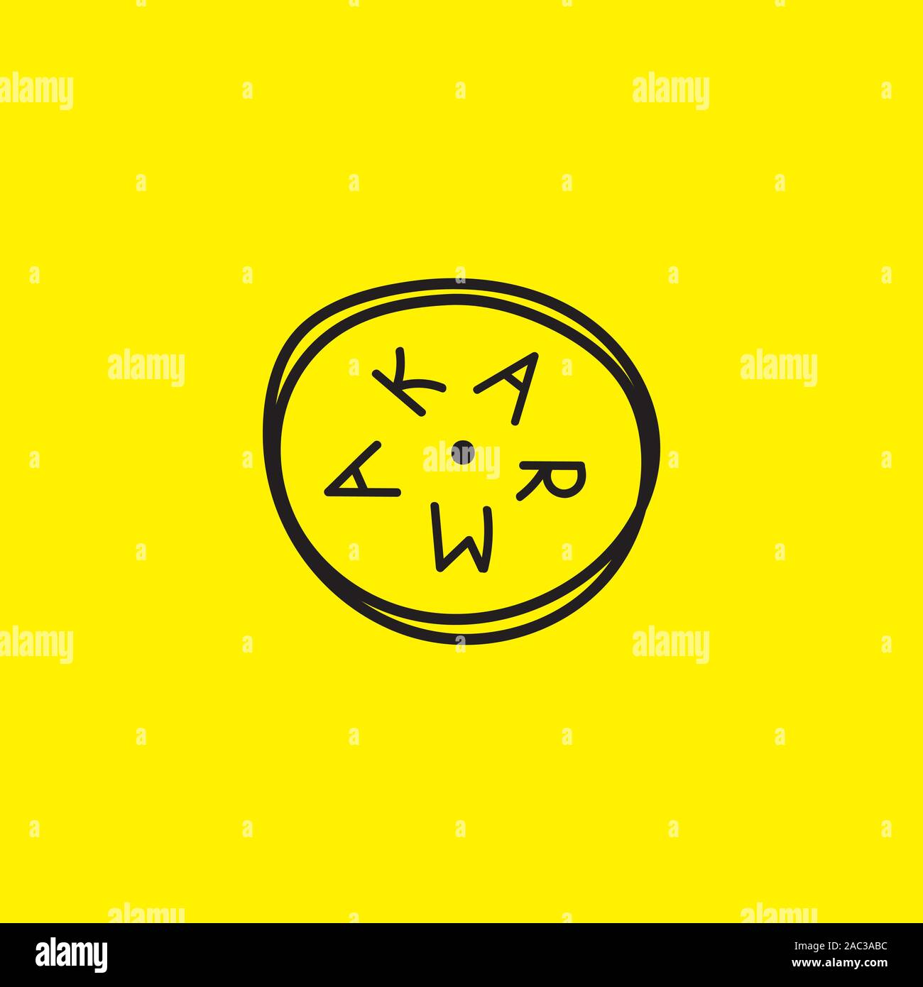karma lettering, karma print, vector graphic design Stock Vector Image ...