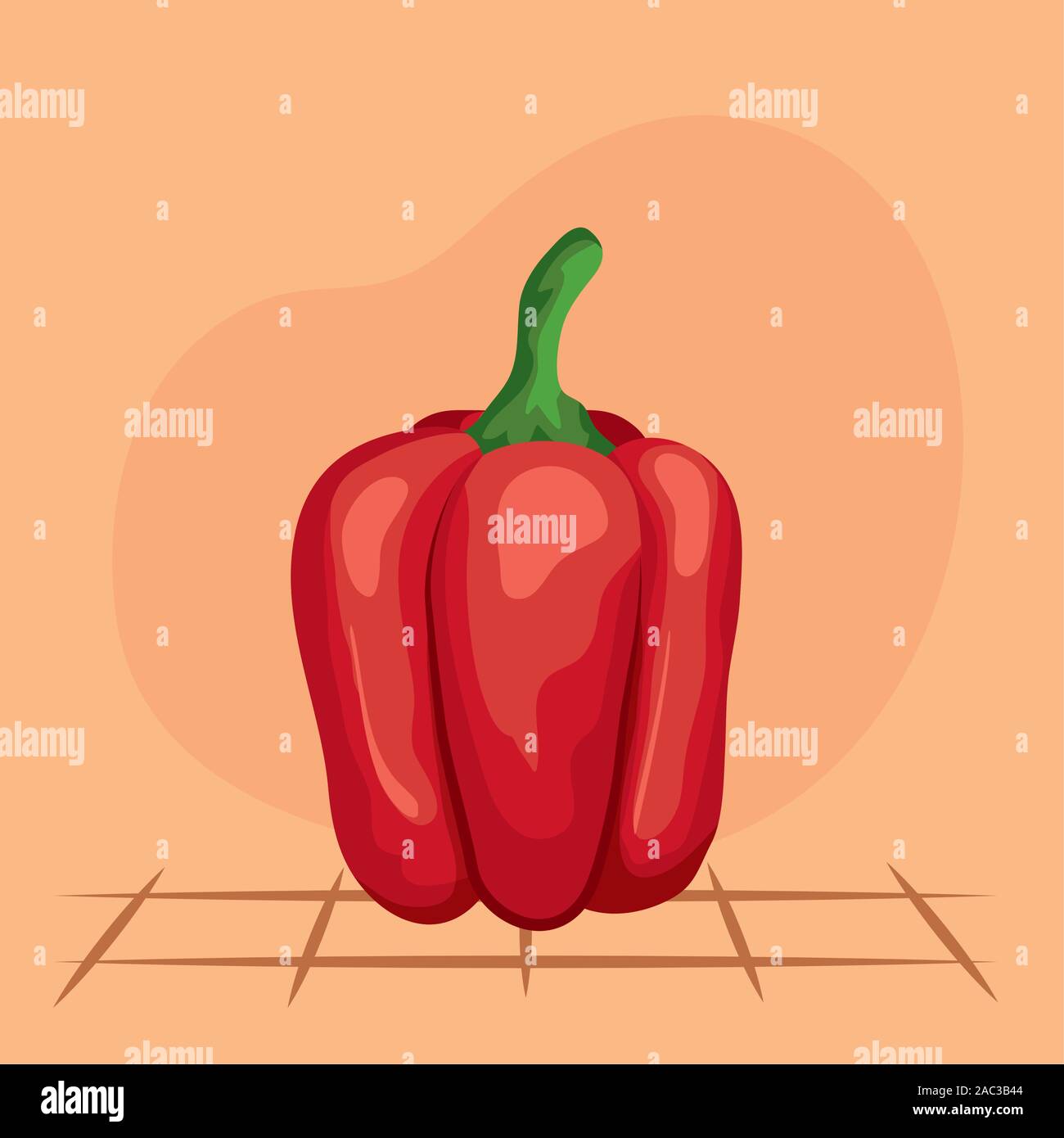 red pepper vegetable vector design Stock Vector Image & Art - Alamy