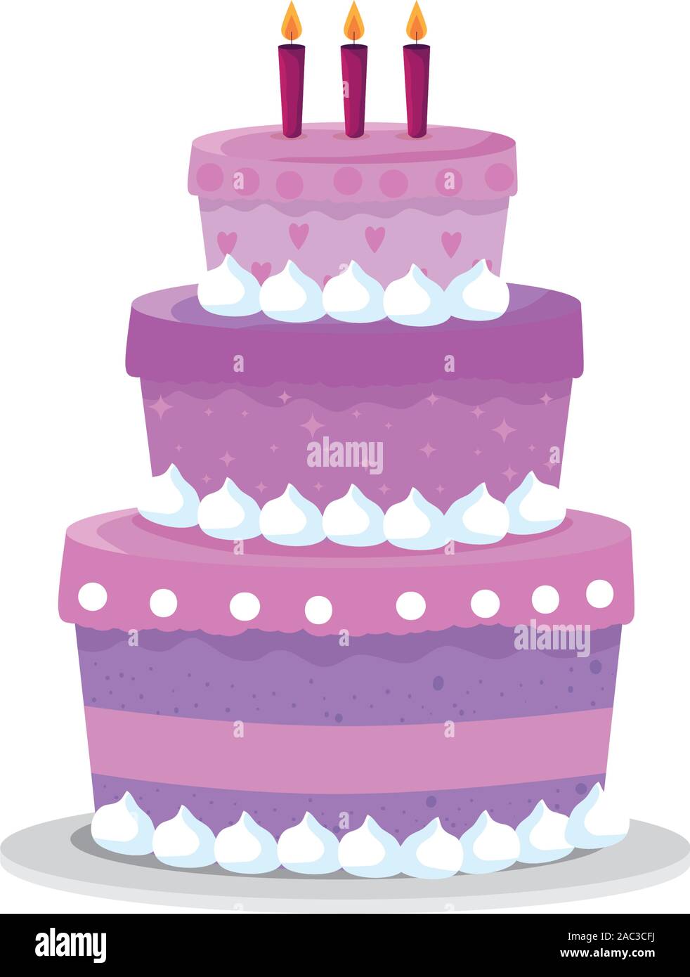 Happy birthday cake vector design Stock Vector Image & Art - Alamy