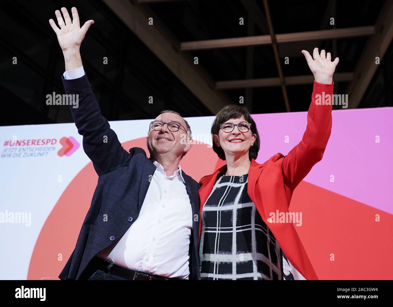 Berlin, Germany. 30th Nov, 2019. Norbert Walter-Borjans and Saskia ...