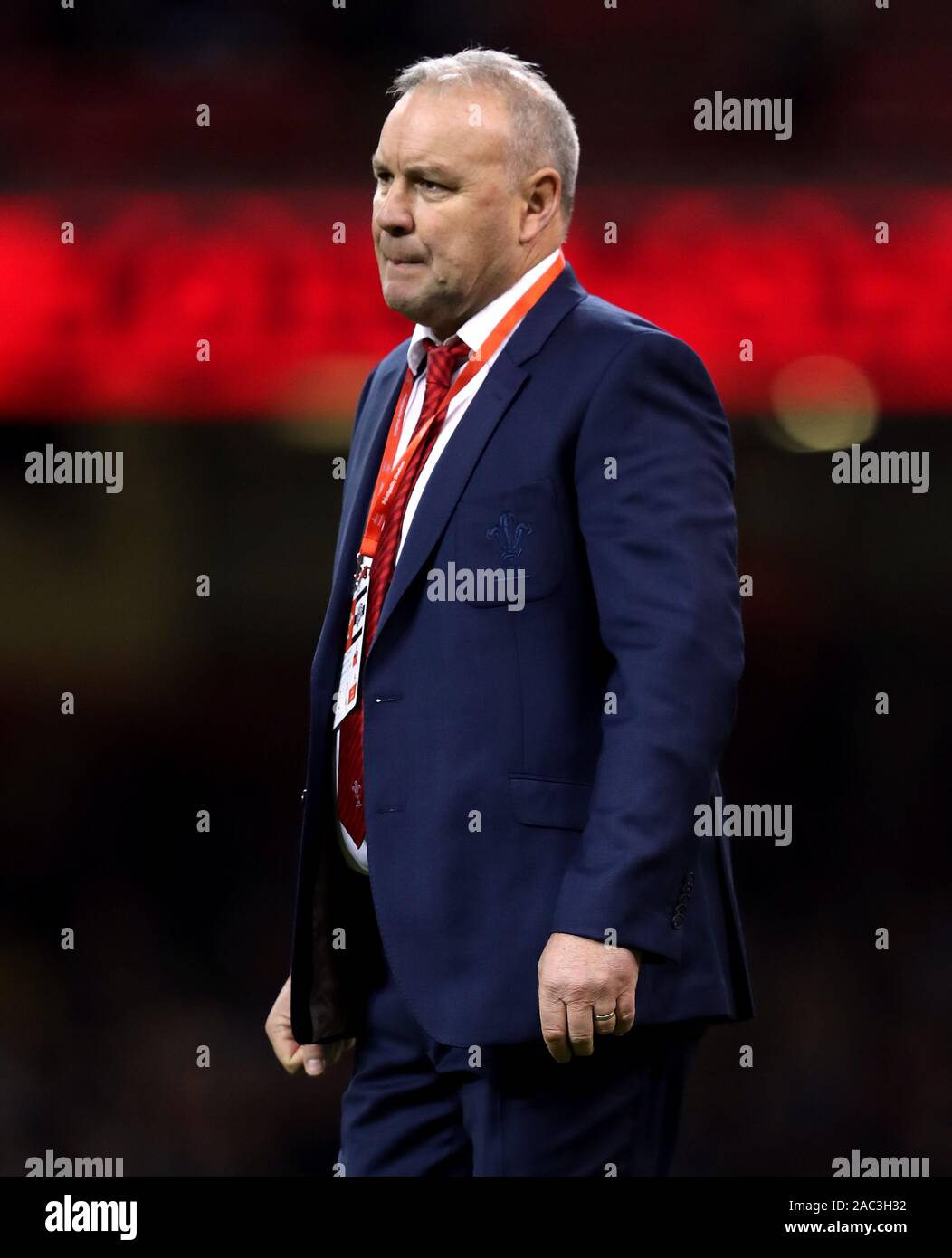 Wales coach Wayne Pivac before the International match at the ...