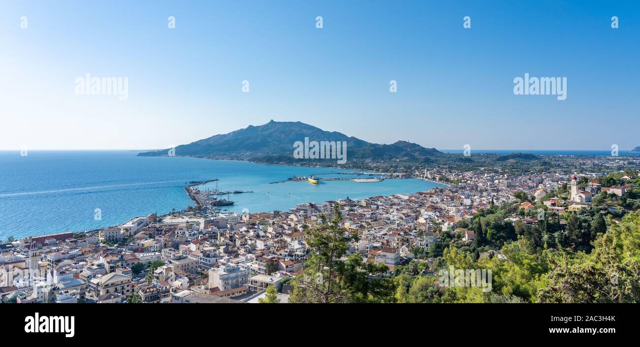 Zante town zakynthos panoramic hi-res stock photography and images - Alamy