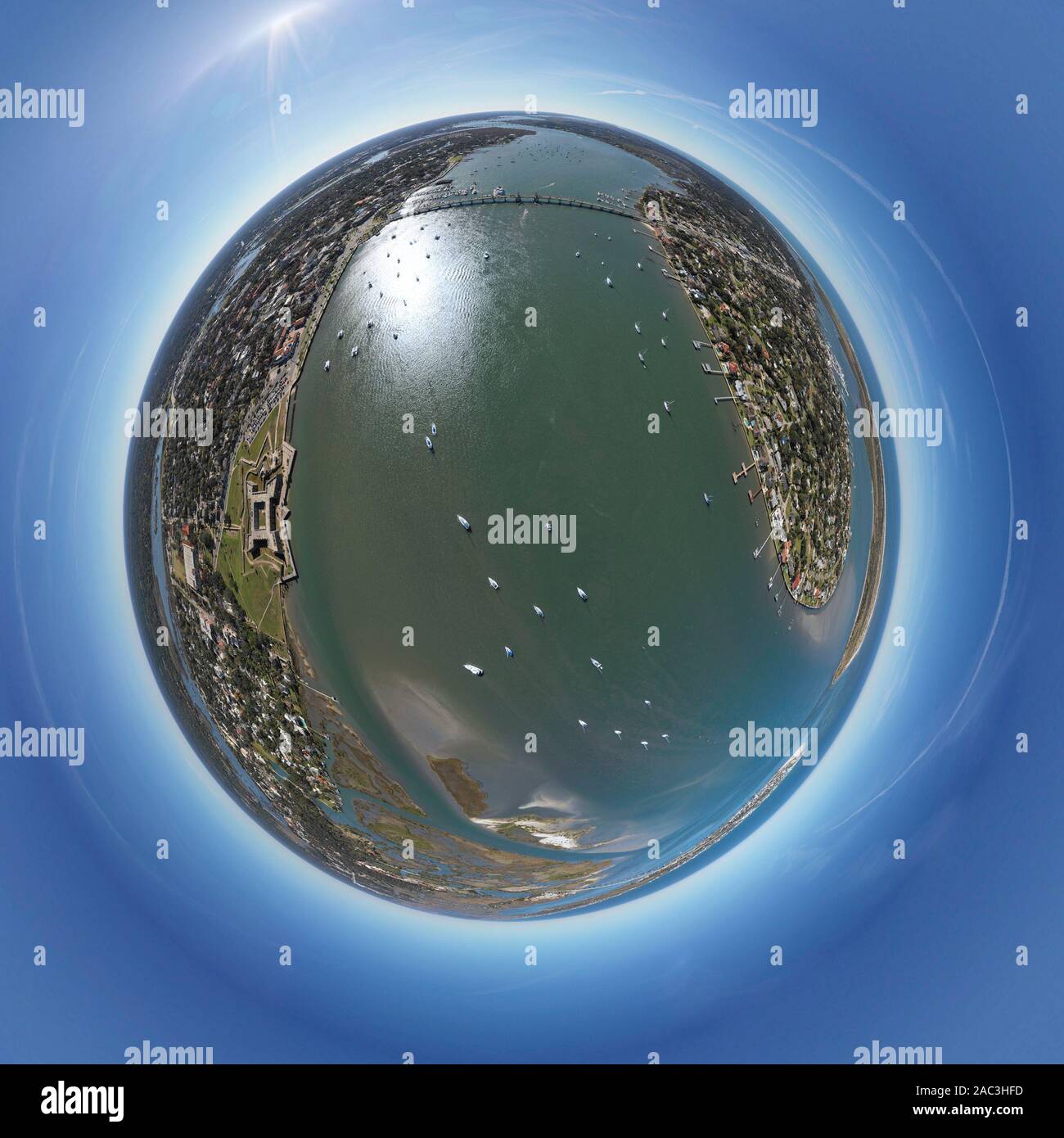 Tiny planet aerial view hi-res stock photography and images - Alamy