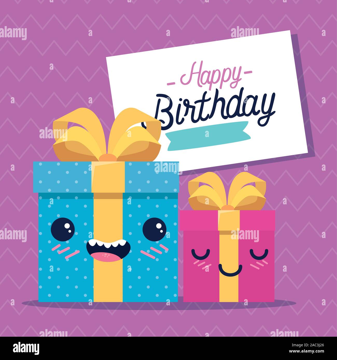 Happy Birthday gifts cartoons vector design Stock Vector Image & Art ...