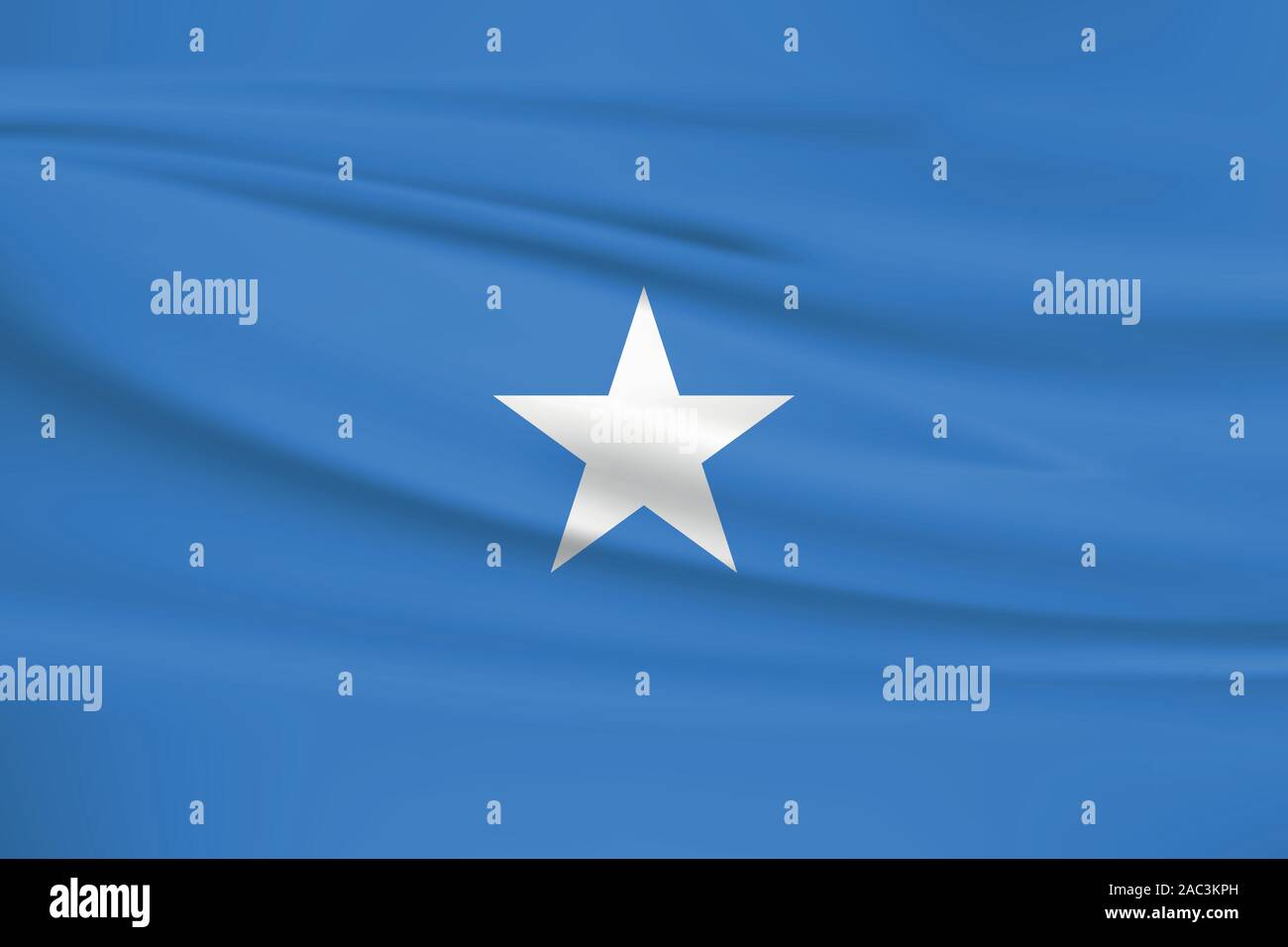 Waving Somalia flag, official colors and ratio correct. Somalia ...