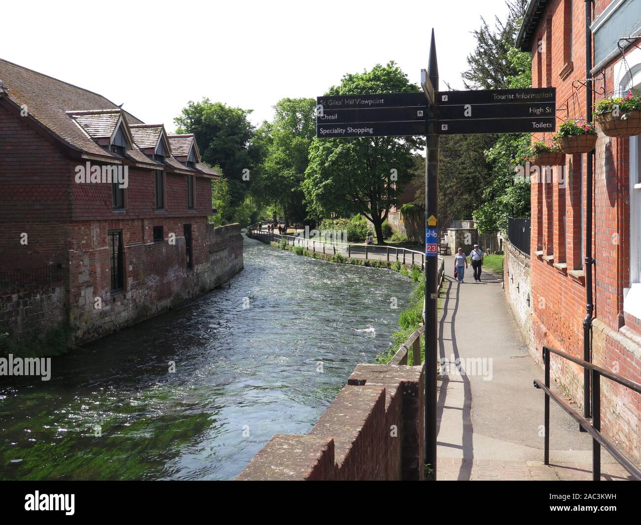 River Itchen, Winchester, UK Stock Photo - Alamy