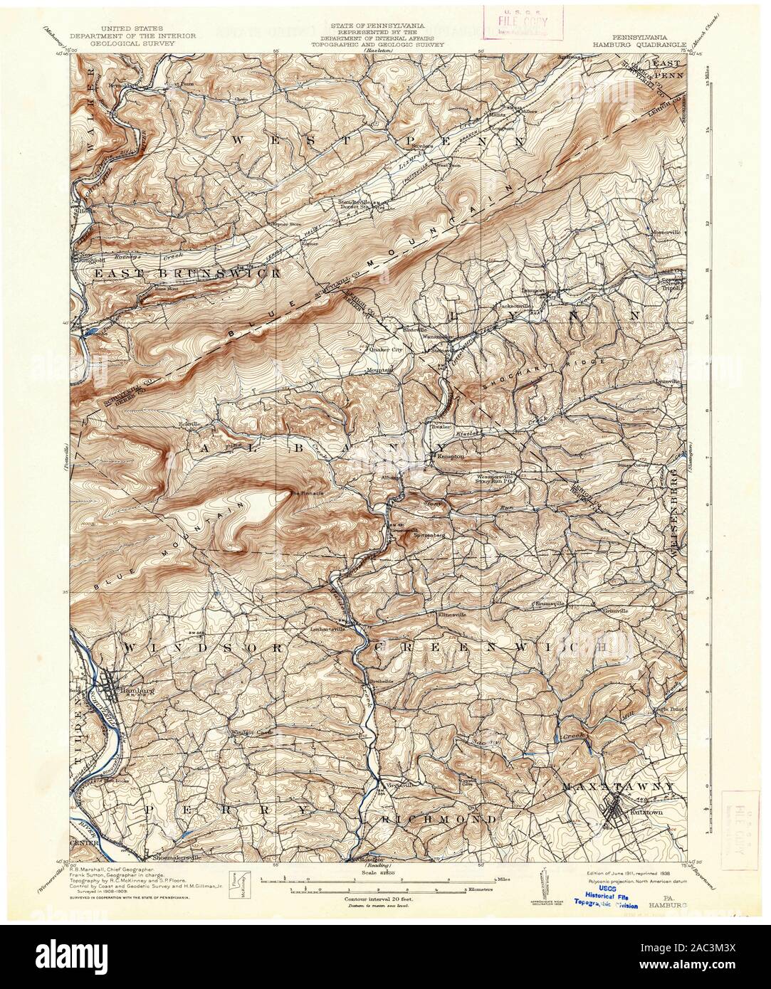 Hamburg pennsylvania map hi-res stock photography and images - Alamy