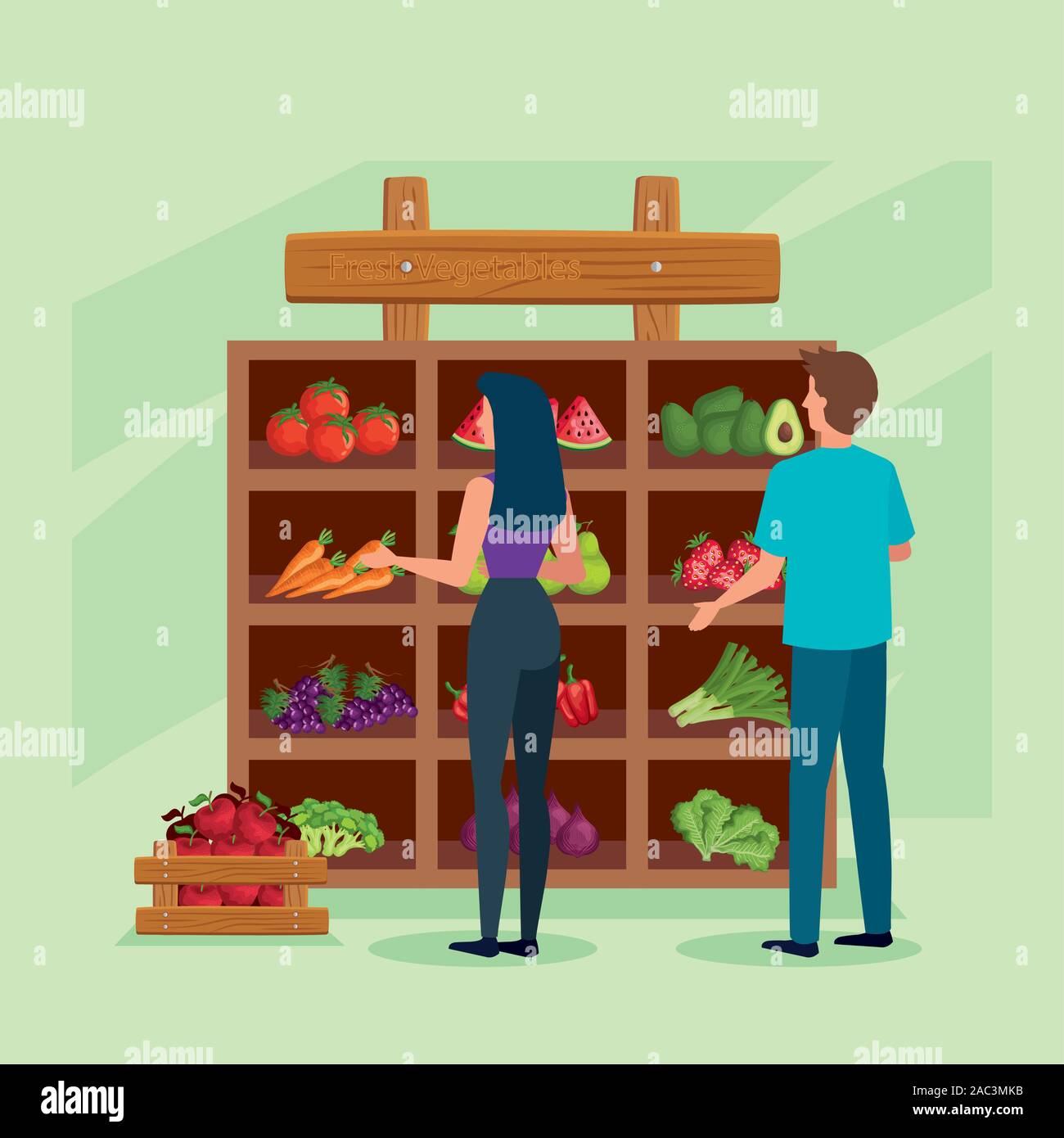 Supermarket woman avocado's hi-res stock photography and images - Alamy