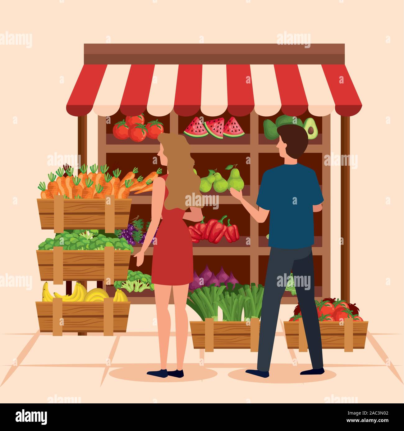 Buyer woman and man vector design Stock Vector Image & Art - Alamy