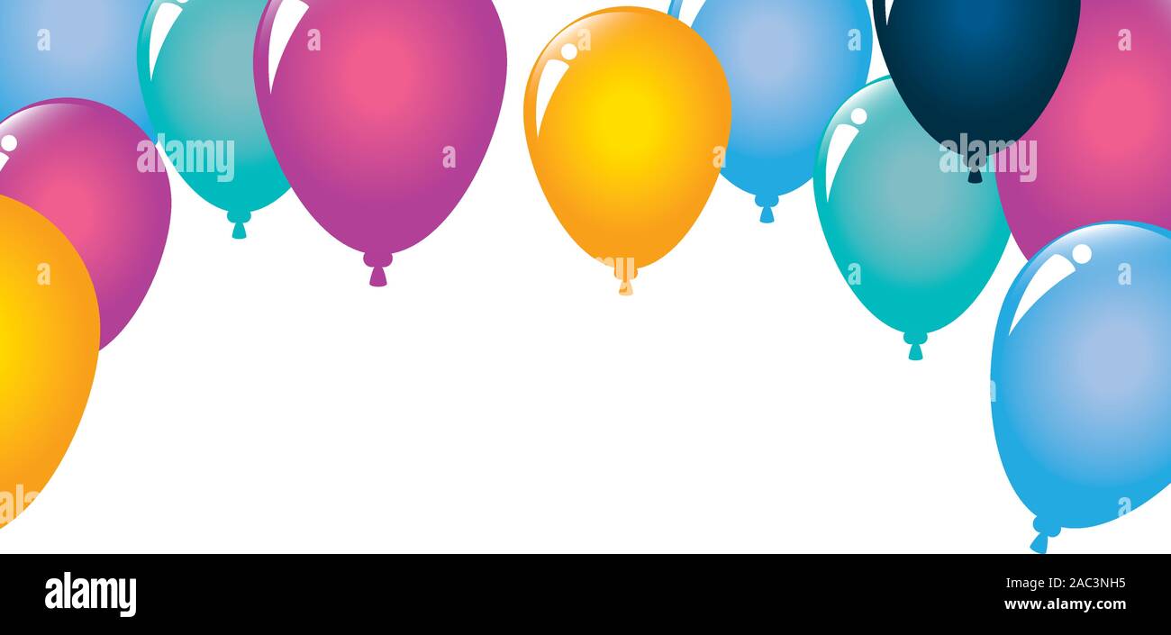 Party and celebration balloons vector design Stock Vector Image & Art ...