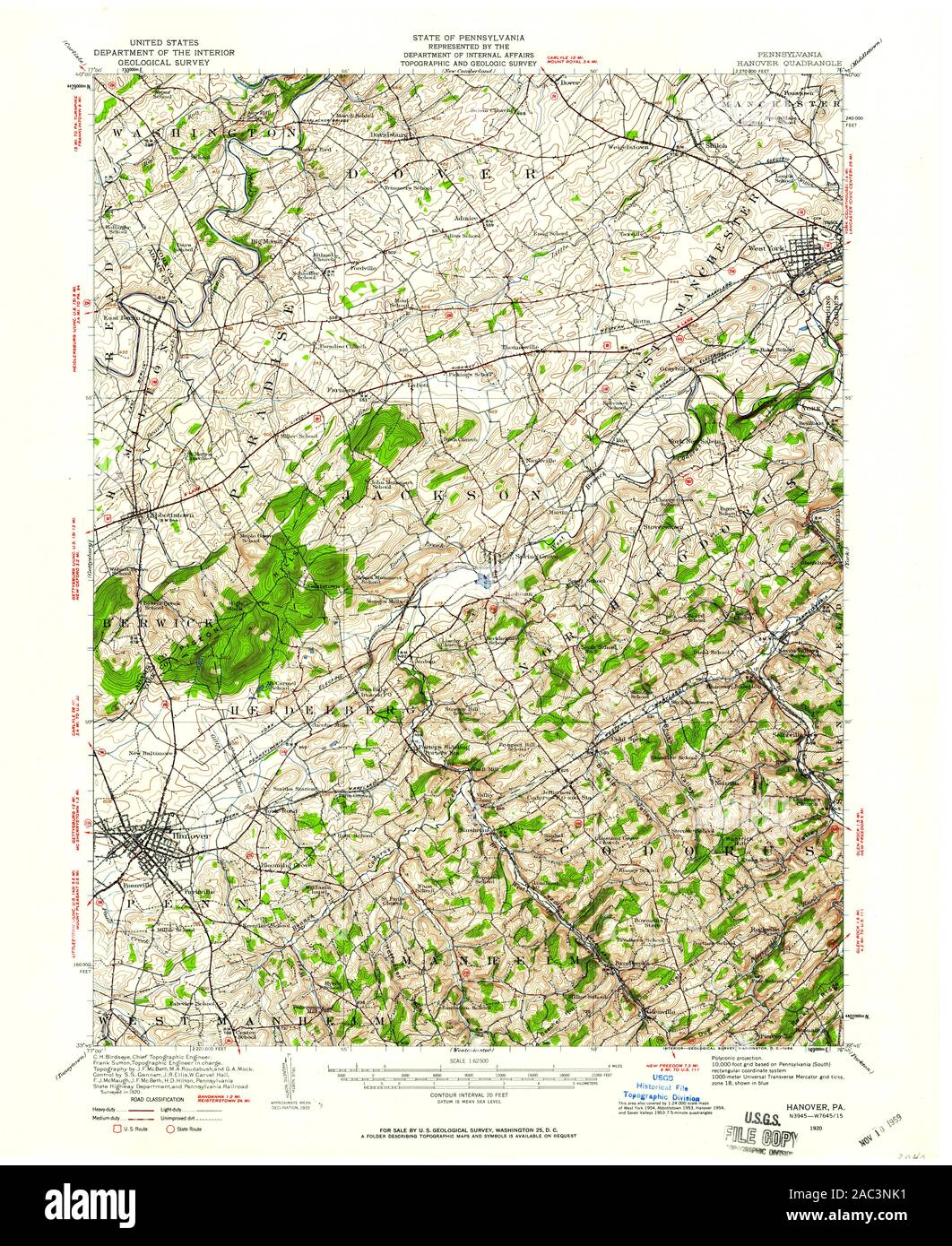 Pennsylvania map 1920 hi-res stock photography and images - Alamy