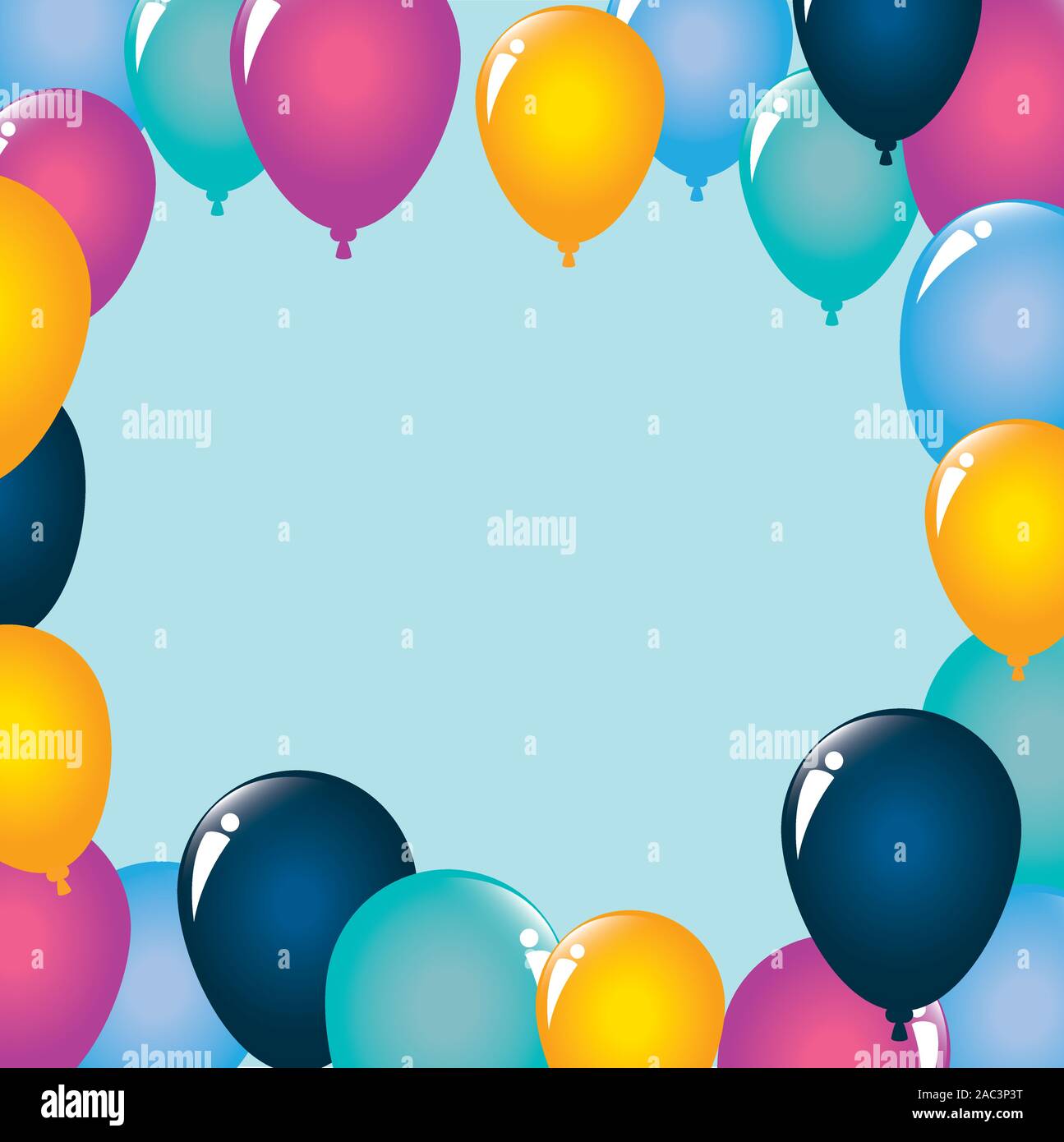 Party and celebration balloons vector design Stock Vector Image & Art ...