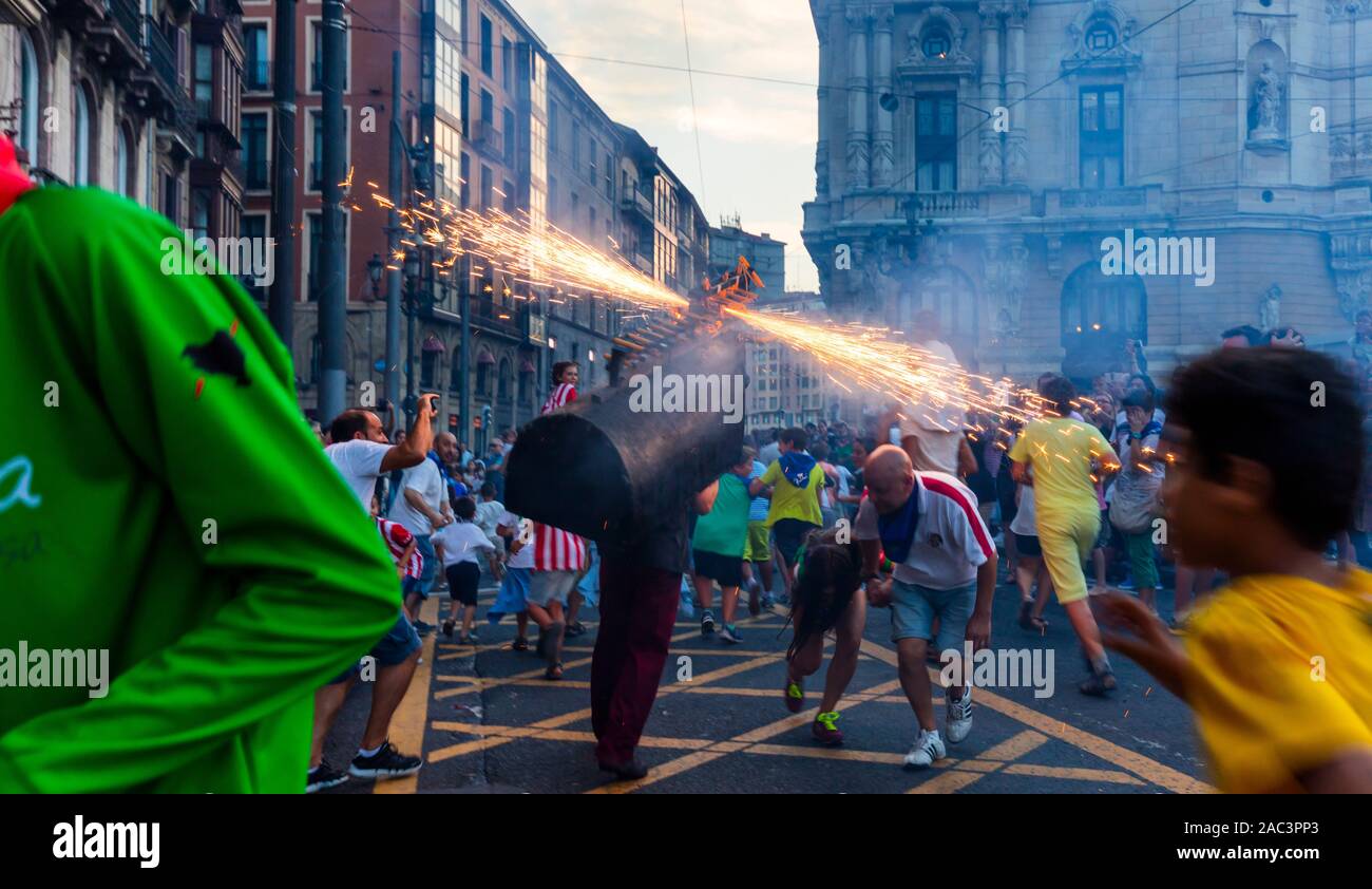 "Fire Bull", Aste Nagusia (English: Great Week) the main festival of ...