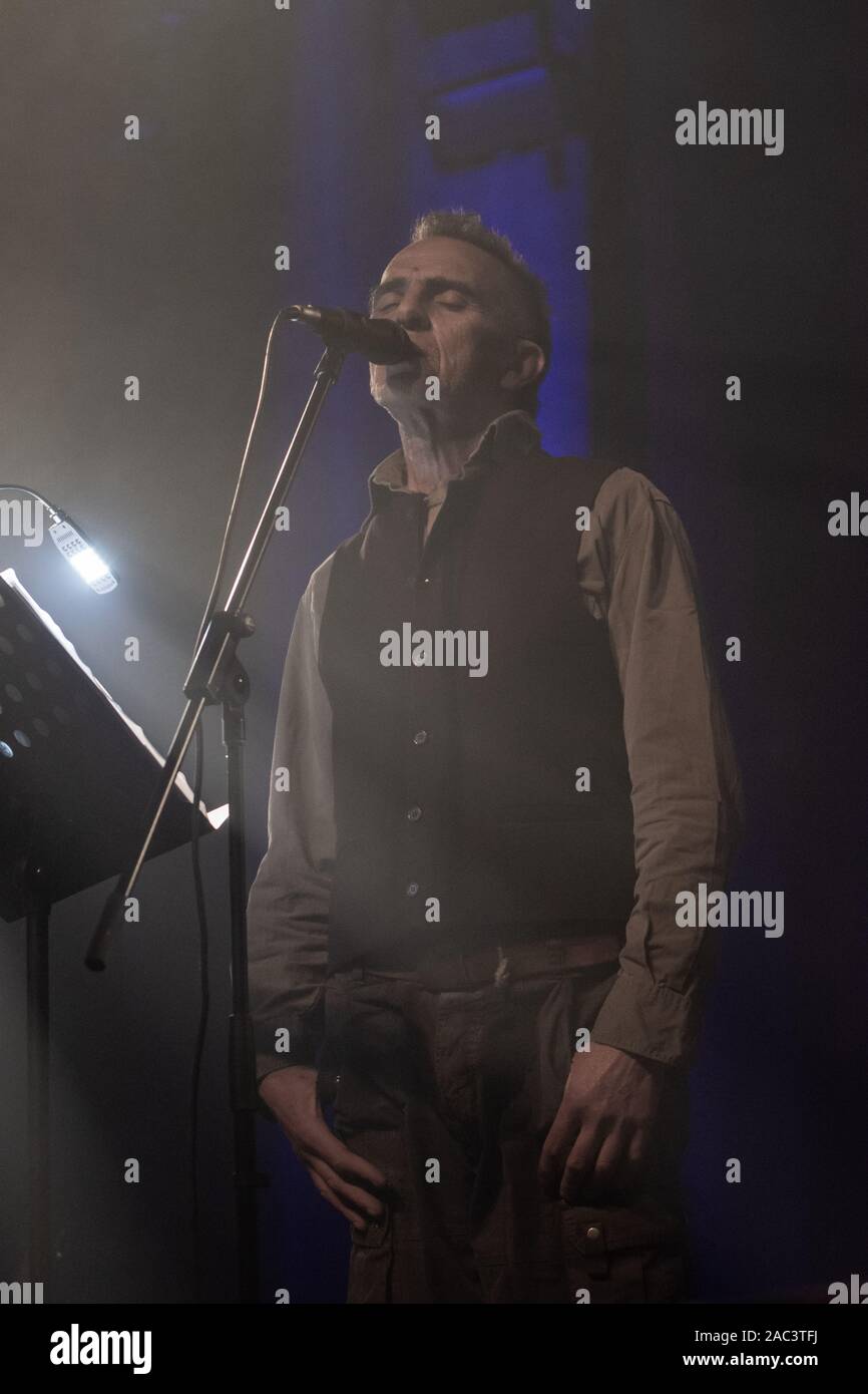 Milan, Italy - April 20, 2018: Italian singer-songwriter Giovanni Lindo ...