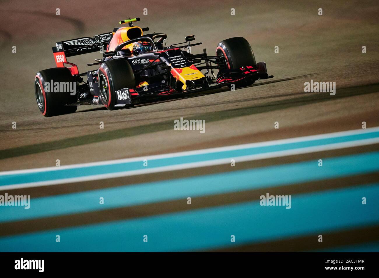 Red Bull Racing’s Thai driver Alexander Albon competes during the ...