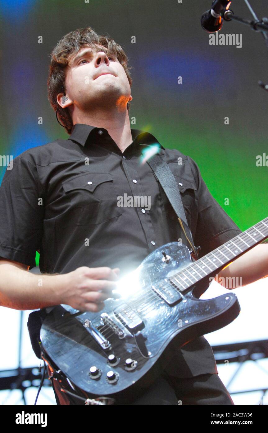 Jim Adkins of Jimmy Eat World performs at The 2009 KROQ Weenie Roast Y ...