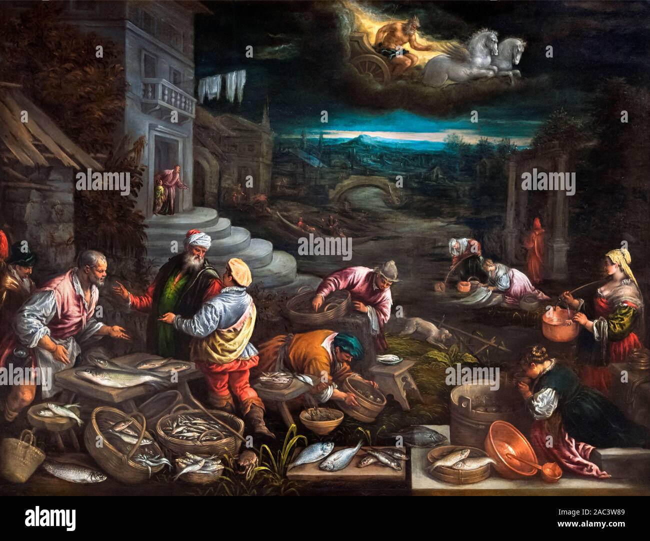 Fish market painting hi-res stock photography and images - Alamy