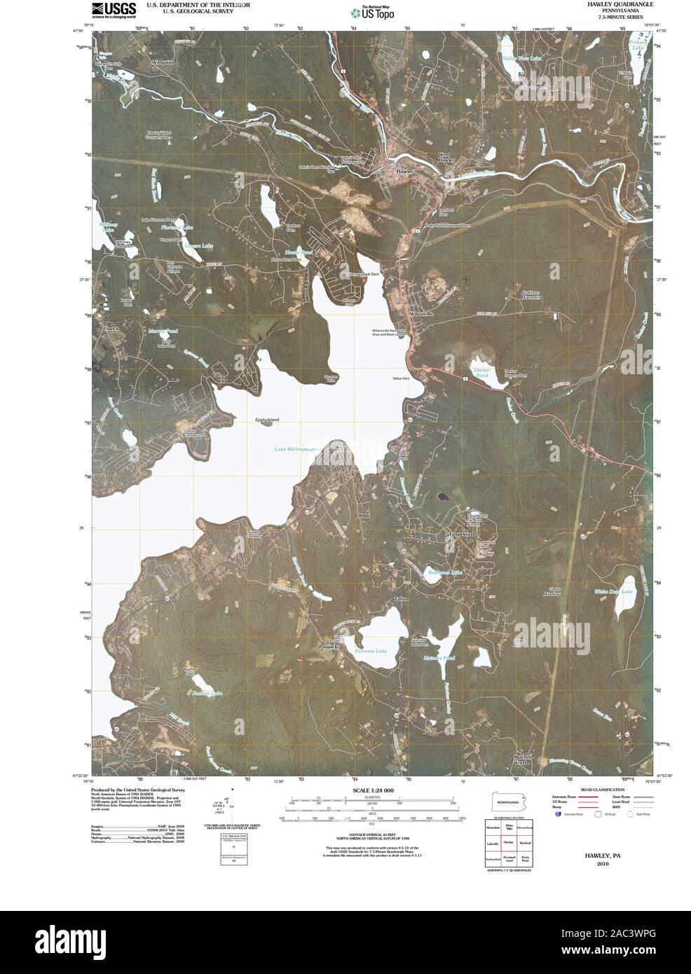 Hawley map hi-res stock photography and images - Alamy