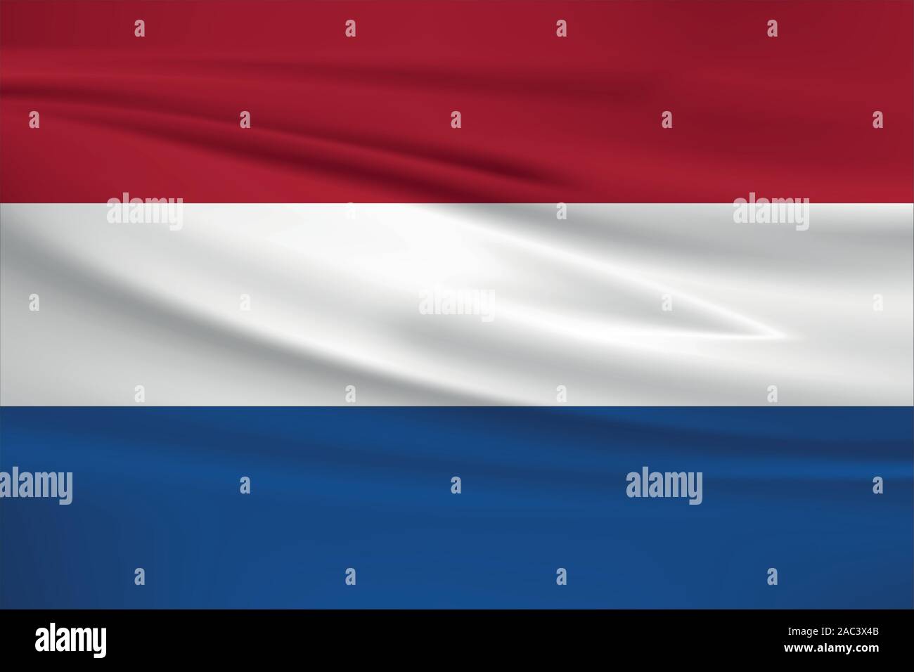 Waving Netherlands flag, official colors and ratio correct. Netherlands ...