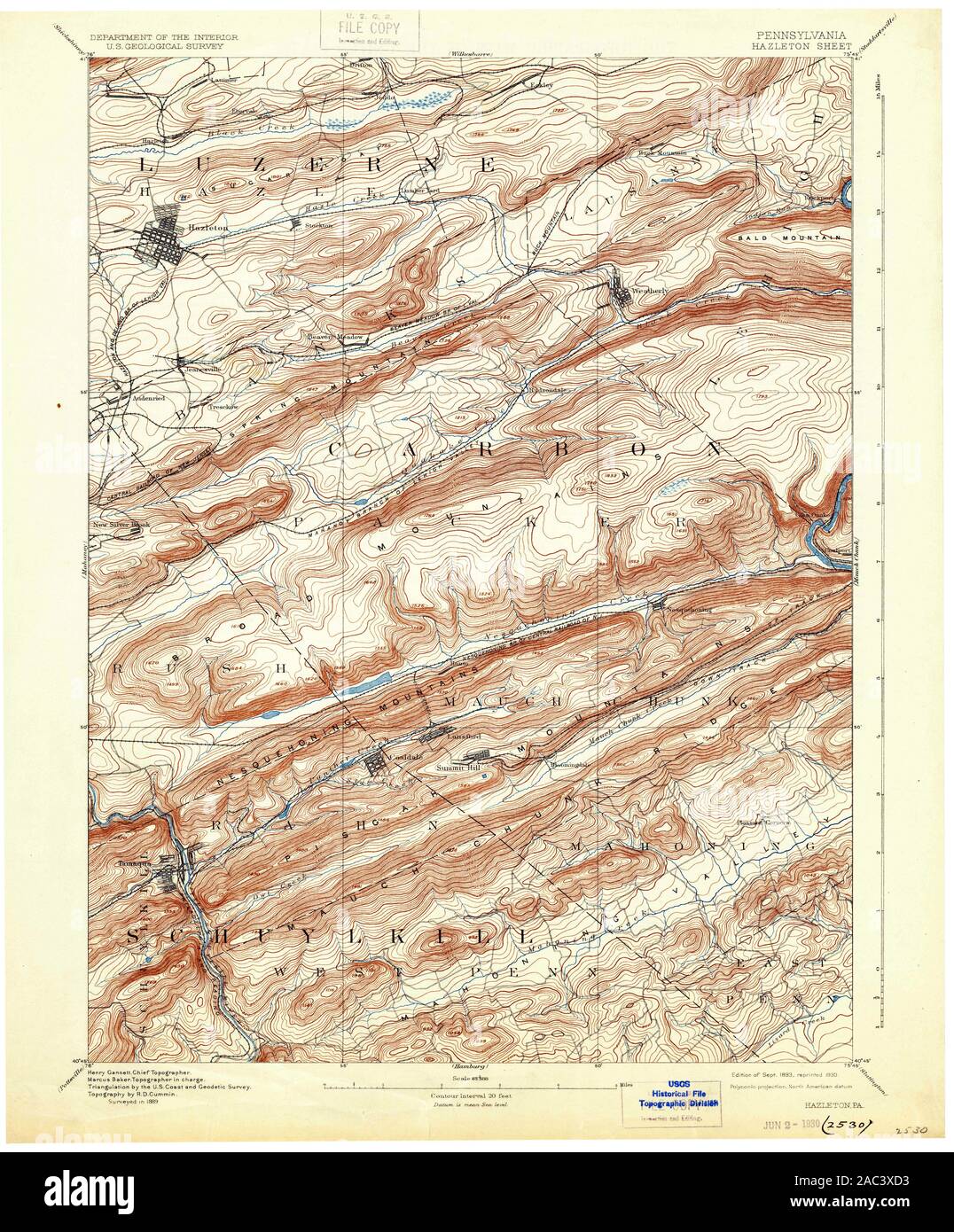 Hazleton pennsylvania map hi-res stock photography and images - Alamy