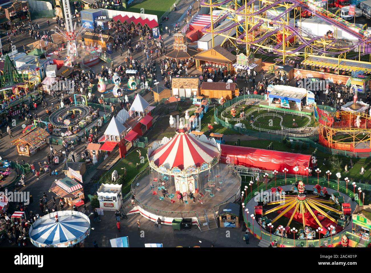 Big Wheel Fairground Attraction Stock Photo - Alamy