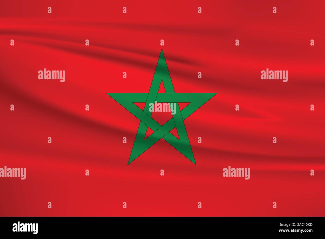 Waving Morocco flag, official colors and ratio correct. Morocco ...