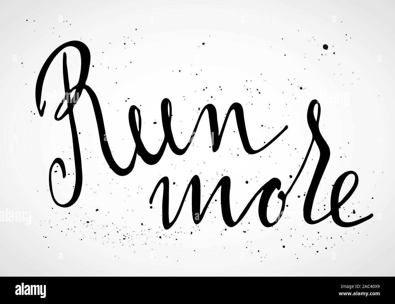 Run motivation phrase. Hand drawn lettering about running. Sport ...