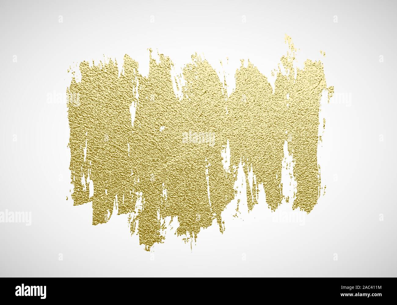 Gold paint stroke. Abstract gold glittering textured art illustration ...