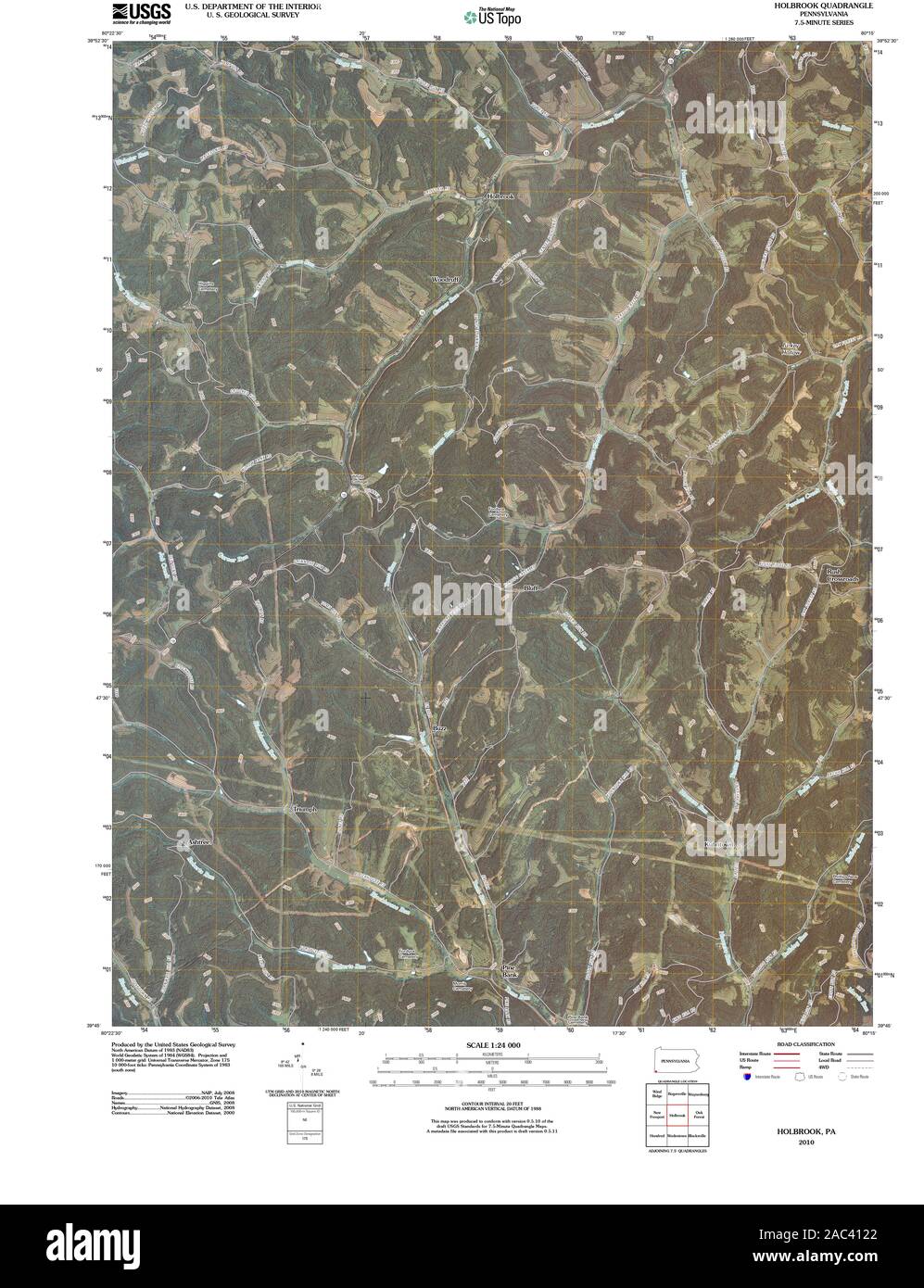 Map of holbrook hi-res stock photography and images - Alamy