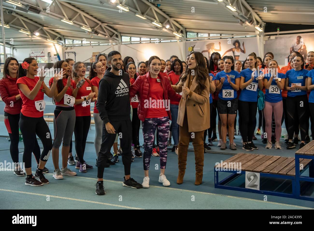 LONDON - ENGLAND NOV 28: Tommy Ramdhan (Athlete) and Tsevelmaa Mandakh ...