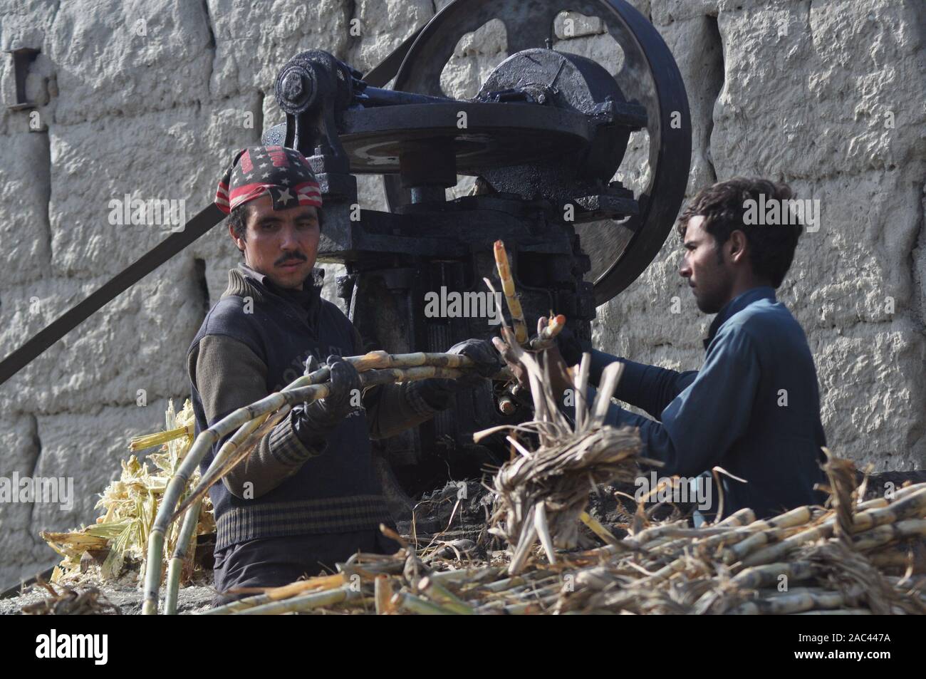 Peshawar, Pakistan. 30th Nov, 2019. View of making traditional sweet ...