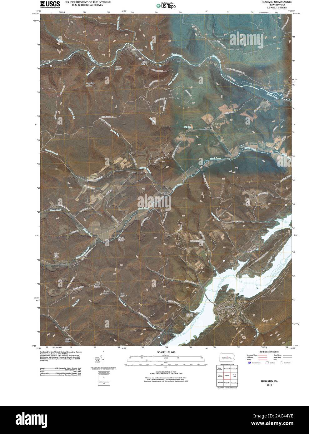 Pennsylvania geological map Cut Out Stock Images & Pictures - Alamy