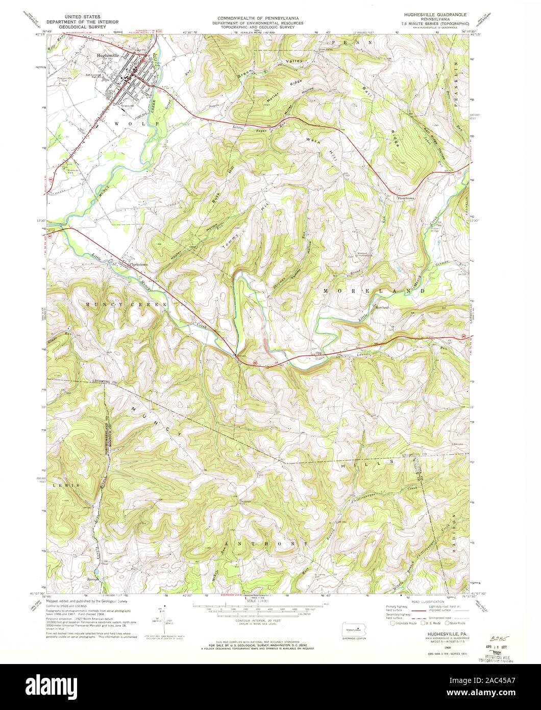 Map of hughesville hi-res stock photography and images - Alamy