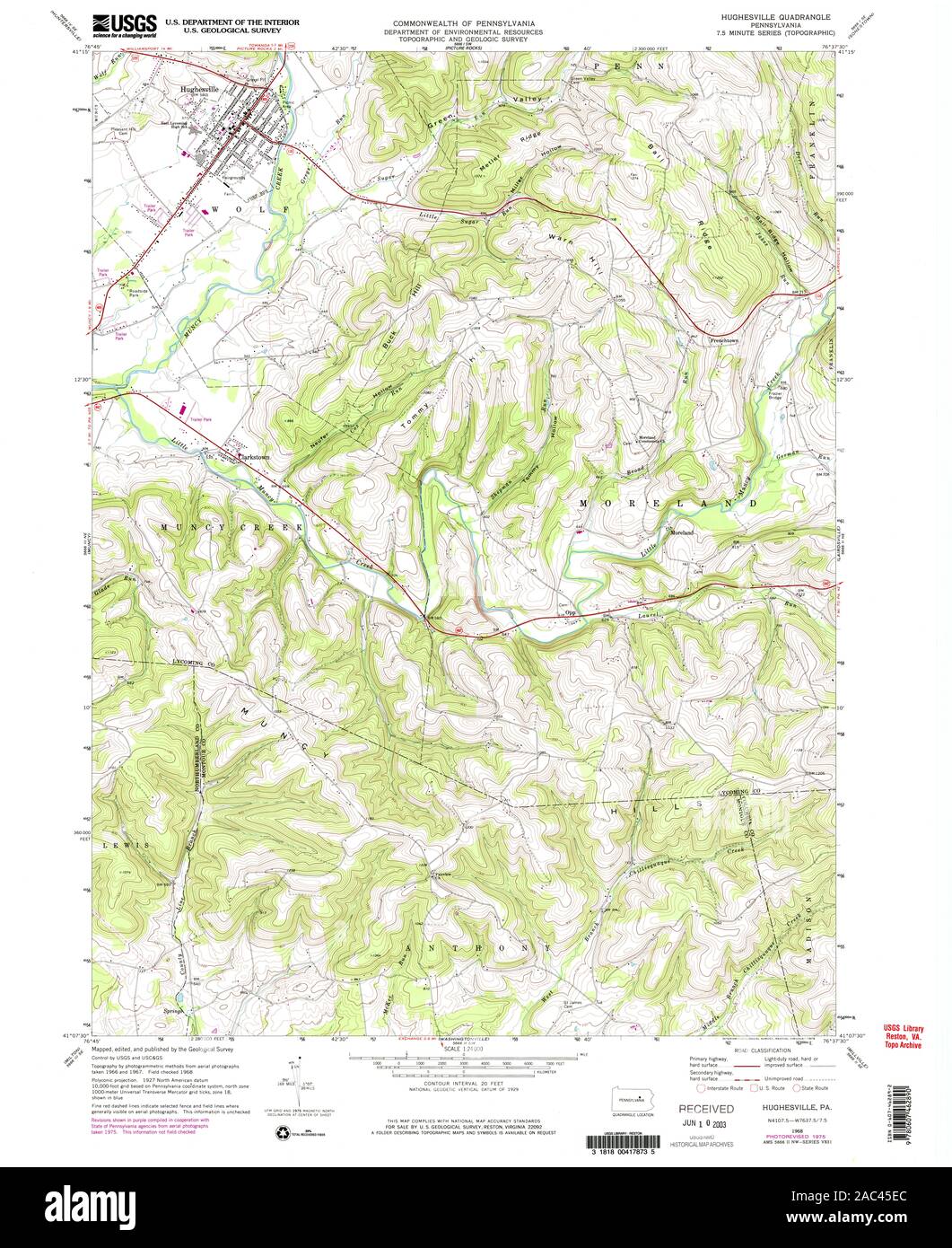 Map of hughesville hi-res stock photography and images - Alamy