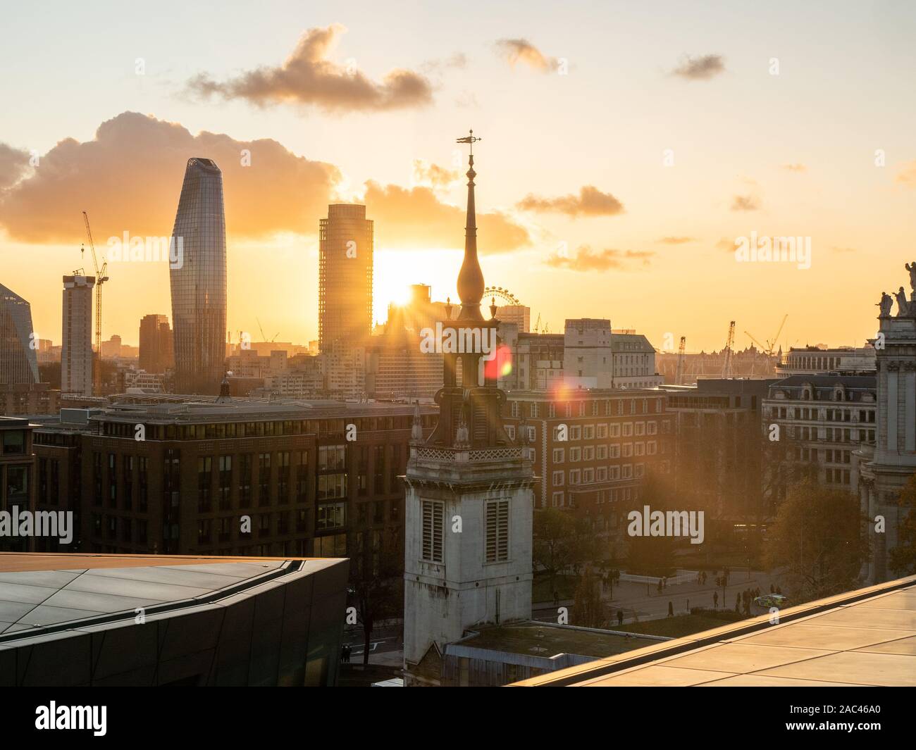 View from One New Change near St Pauls Cathedral, London Stock Photo ...