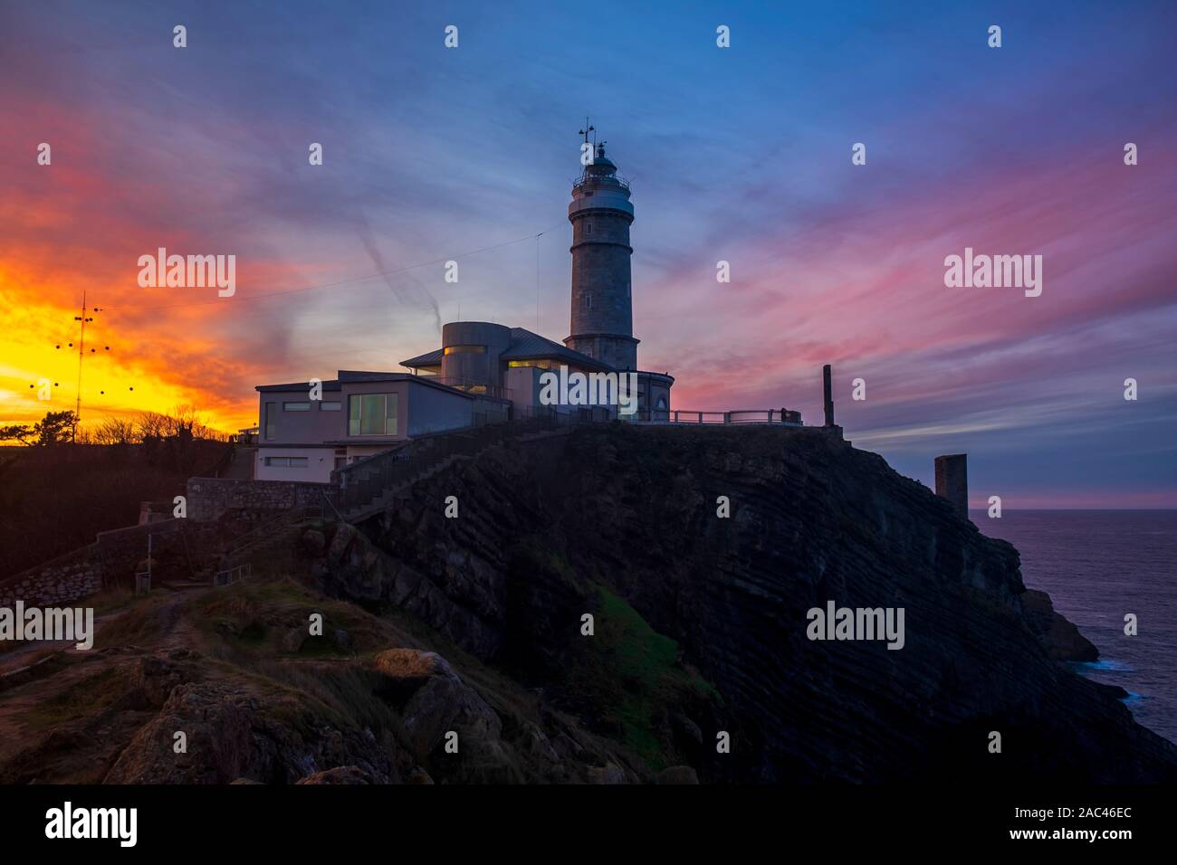 Cabo Mayor lighthouse. Santander, Spain Stock Photo - Alamy