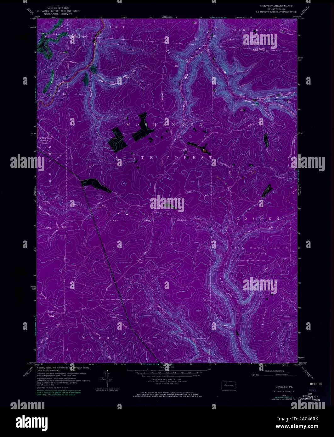 Huntley map hi-res stock photography and images - Alamy