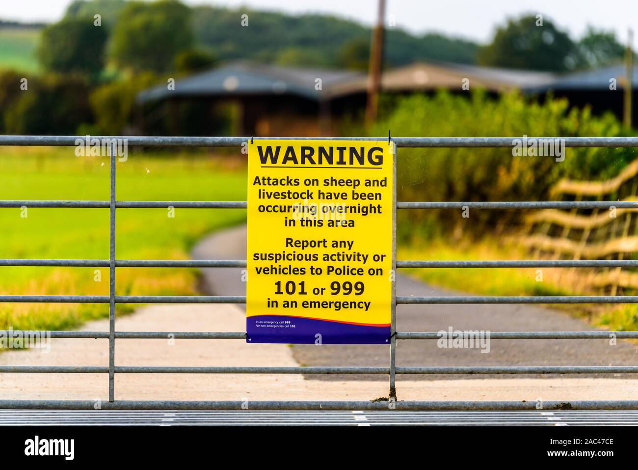 Watch for livestock sign hi-res stock photography and images - Alamy